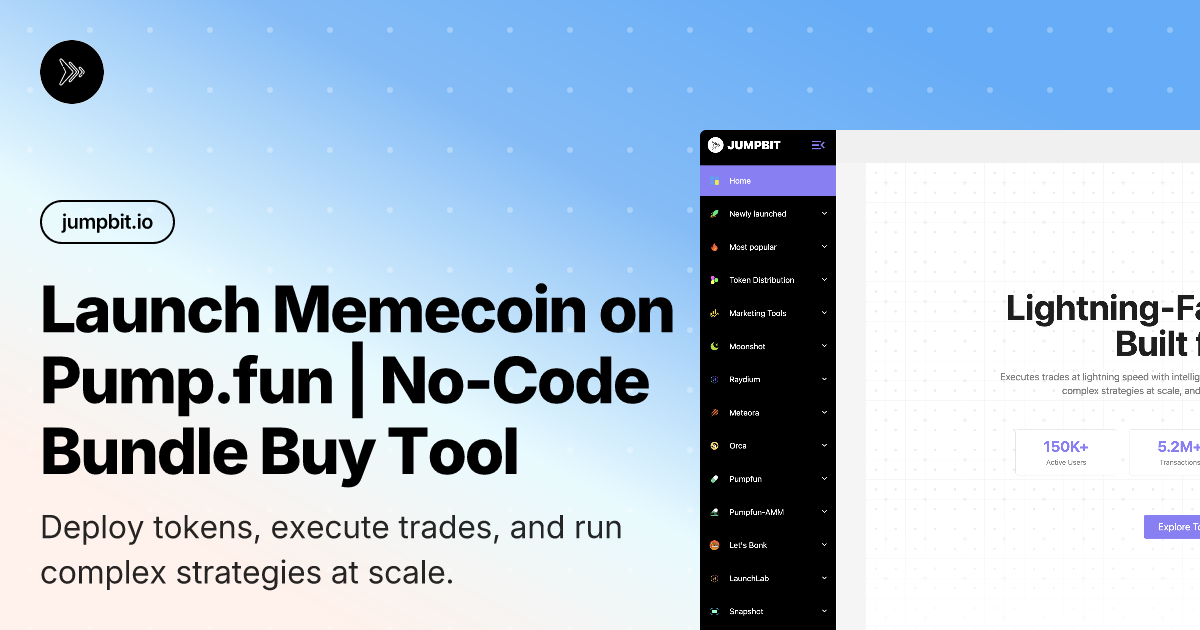 Launch Memecoin on Pump.fun | No-Code Bundle Buy Tool